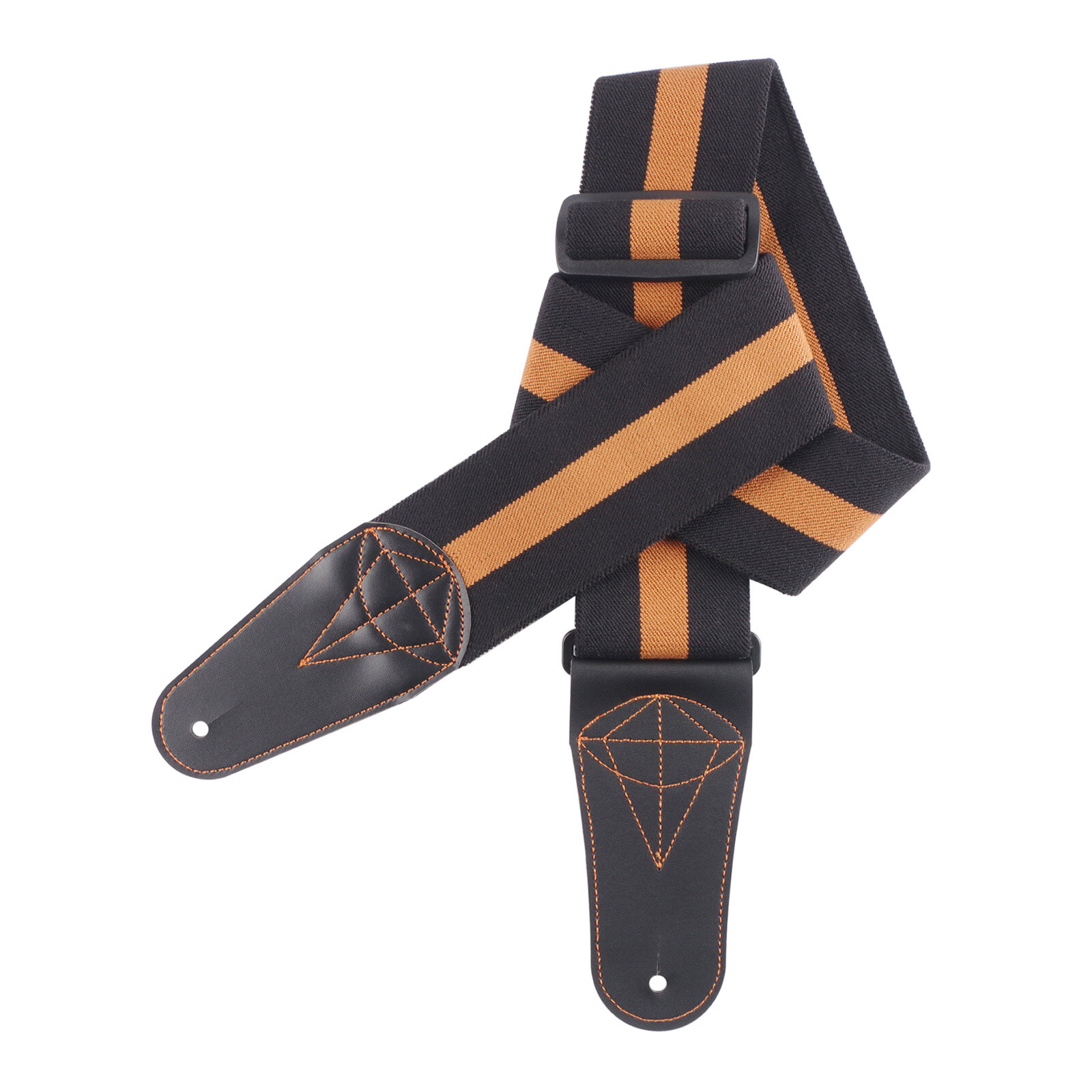 Ремень для гитары Эластичный хлопок Микрофибровая кожа Аксессуары для акустической гитары Для бас-гитары Электрогитары Регулируемая длина Максимальная длина растяжения 87 дюймов Черный Белый Черный Коричневый 141*7*0.3см 1 шт. Ремень для электрогитары 1