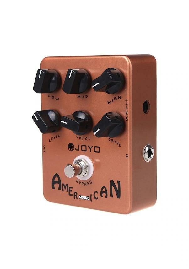 JF-15 California Sound Distortion Guitar Effect Pedal True Bypass White Aluminum alloy 12*9.6*5.7cm 395g 1*Effect Pedal 1*User Manual