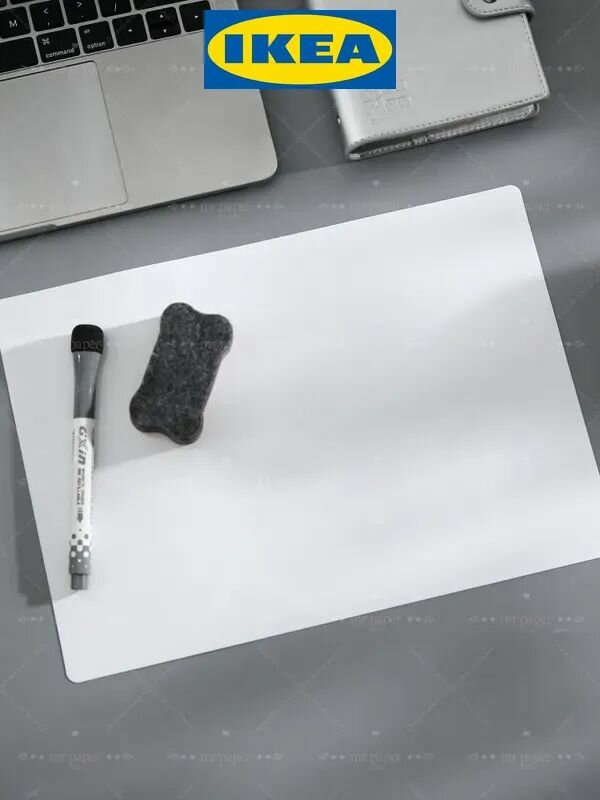 Планинг магнитный, Mr.paper, 1 набор (включая ручку и ластик для доски) , A4, мягкая доска, стираемый, Его можно использовать для наклеек на холодильник и досок объявлений