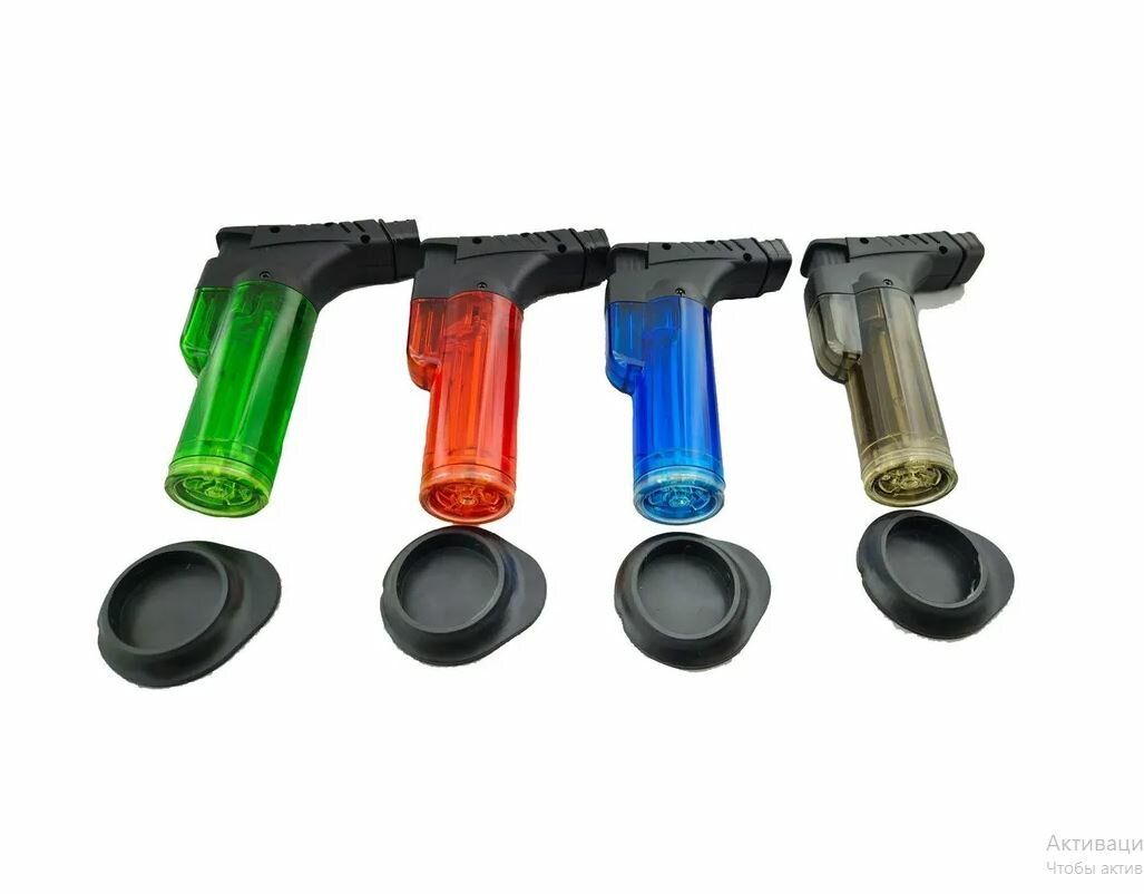 Зажигалка туристическая, горелка для камина, для мангала два сопла, 1 штука, без газа, НЕ заправлена