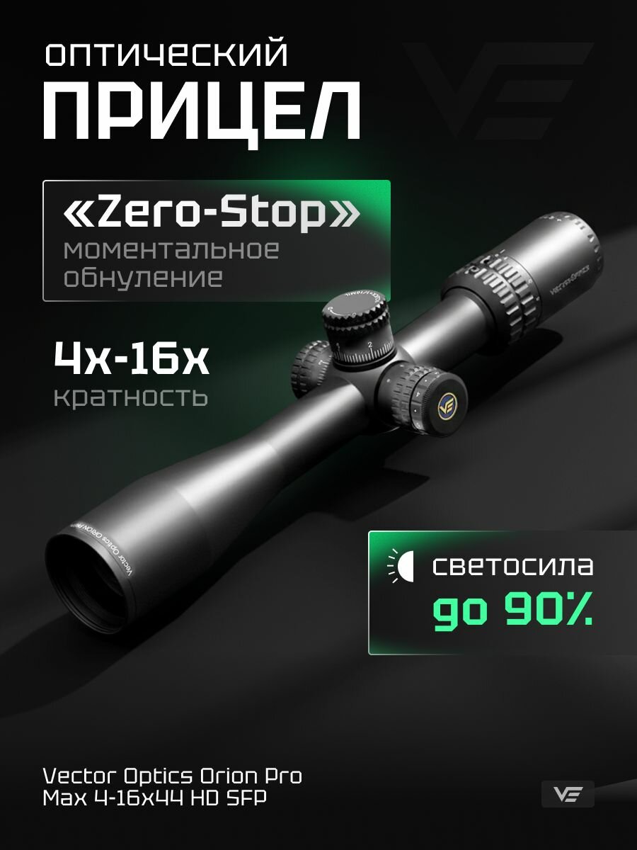 Оптический прицел Vector Optics 30мм SFP Orion Pro MAX 4-16X44 HD SCOL-62