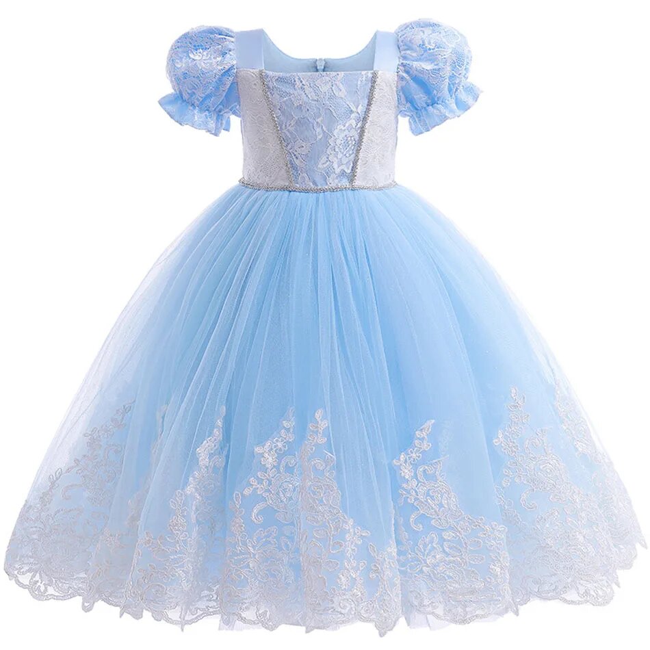 Детское платье "Cinderella Dress A" 2T, голубое