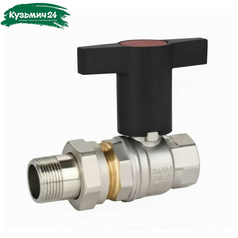 Кран шаровой Gappo G218.05 3/4" ВН-НР с американкой, полнопроходной