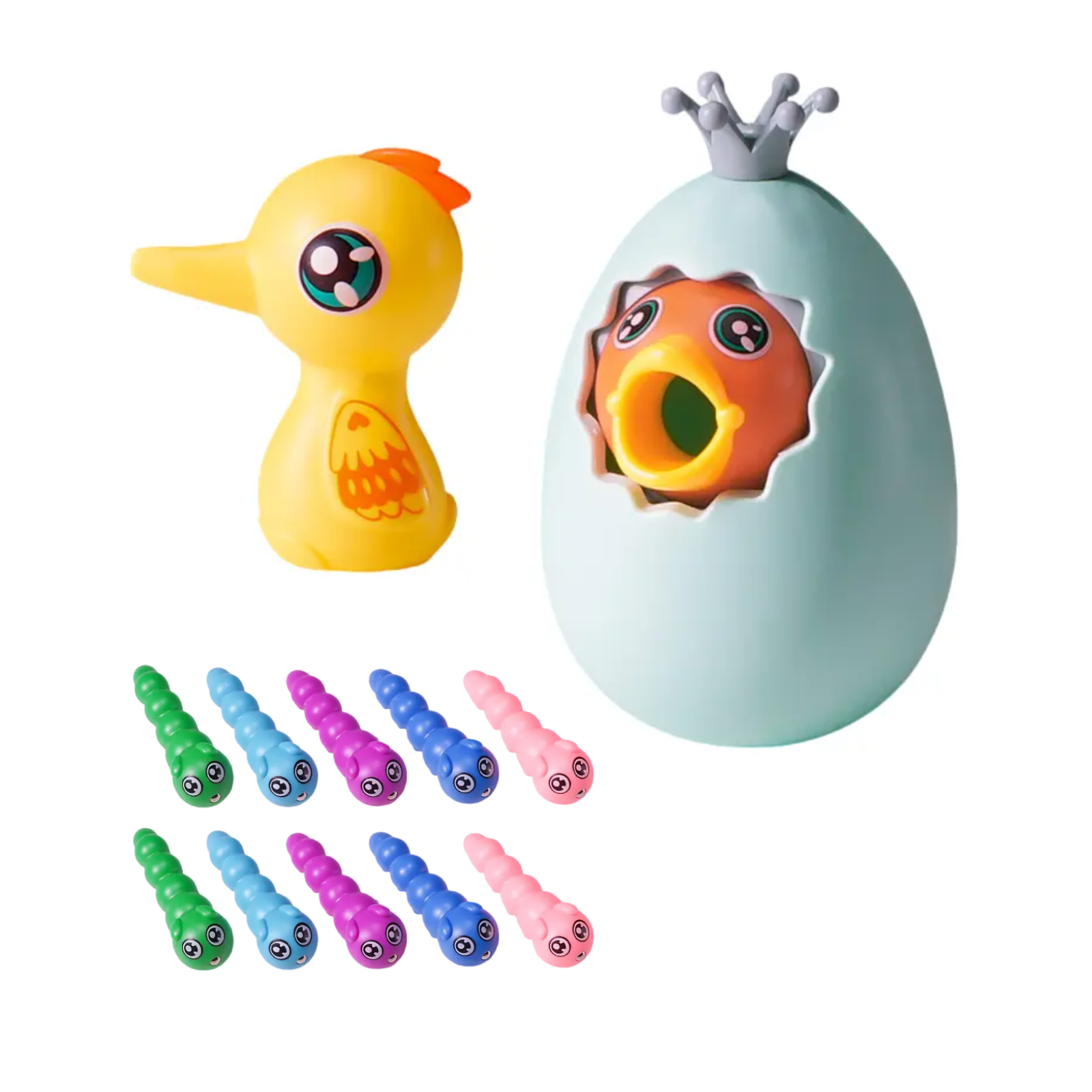 Сортировщик яиц, магнитная игрушка для цыпленка с червями, детская копилка.