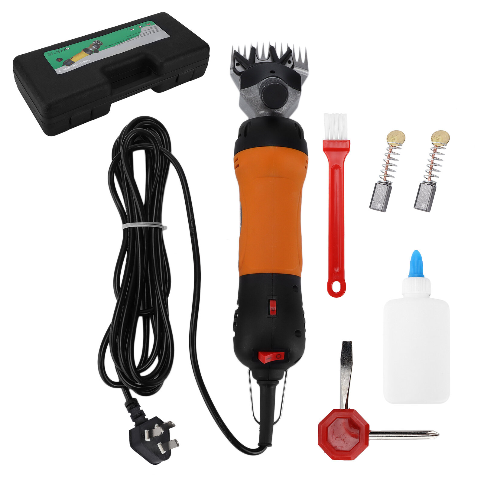 Электрическая машинка для стрижки овец, 6 скоростей, регулируемая, для стрижки домашних овец, вилка AU 220 В