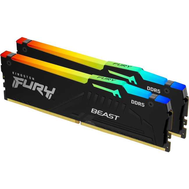 Kingston Fury Beast RGB KF552C40BB2AK2-64 DDR5 DIMM 64Gb KIT 2*32Gb PC5-41600 CL40