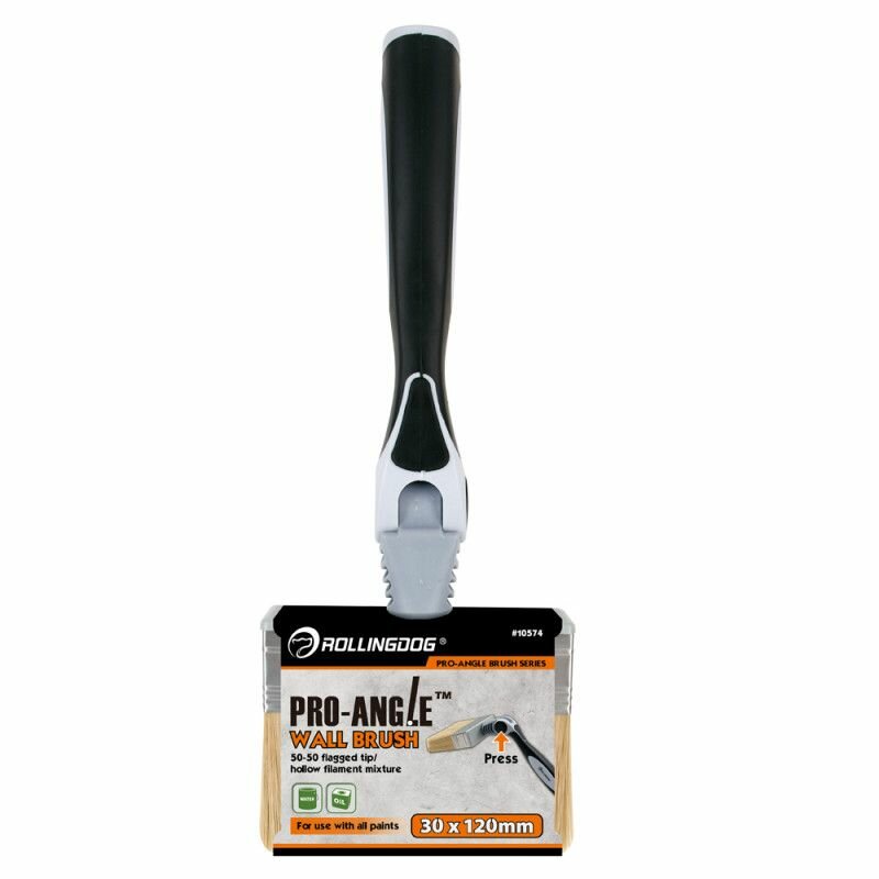 Кисть макловица поворотная Rollingdog PRO-ANGLE 30*120мм, синтетика, арт.10574