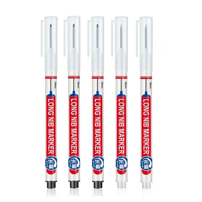 Белые маркеры Hopk Long Nib Marker, 2 шт