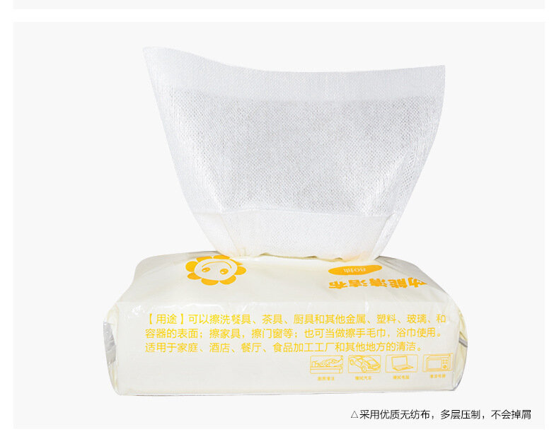 Экологически чистая одноразовая Нетканая ткань без стирки 80 для кухни Многофункциональная Выдвижная ткань для мытья