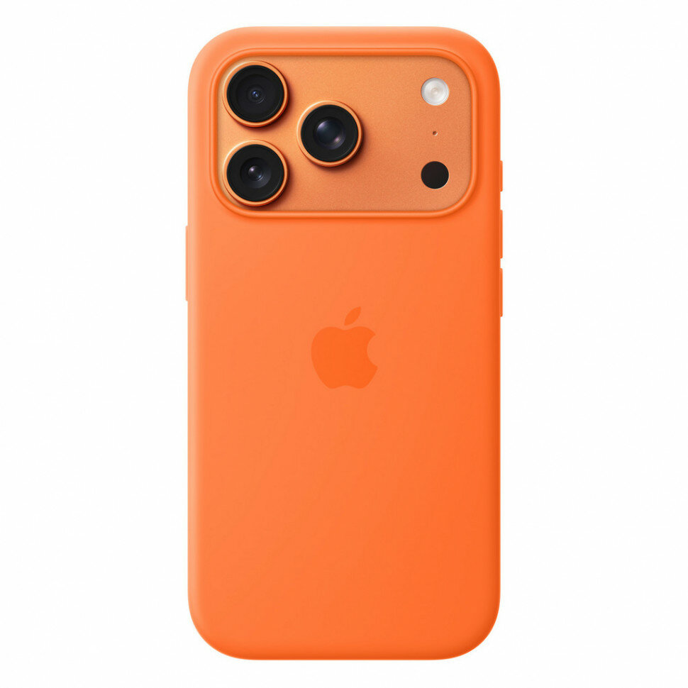Чехол Apple Silicone Case для iPhone 17 Pro с MagSafe (MGFE4) Orange