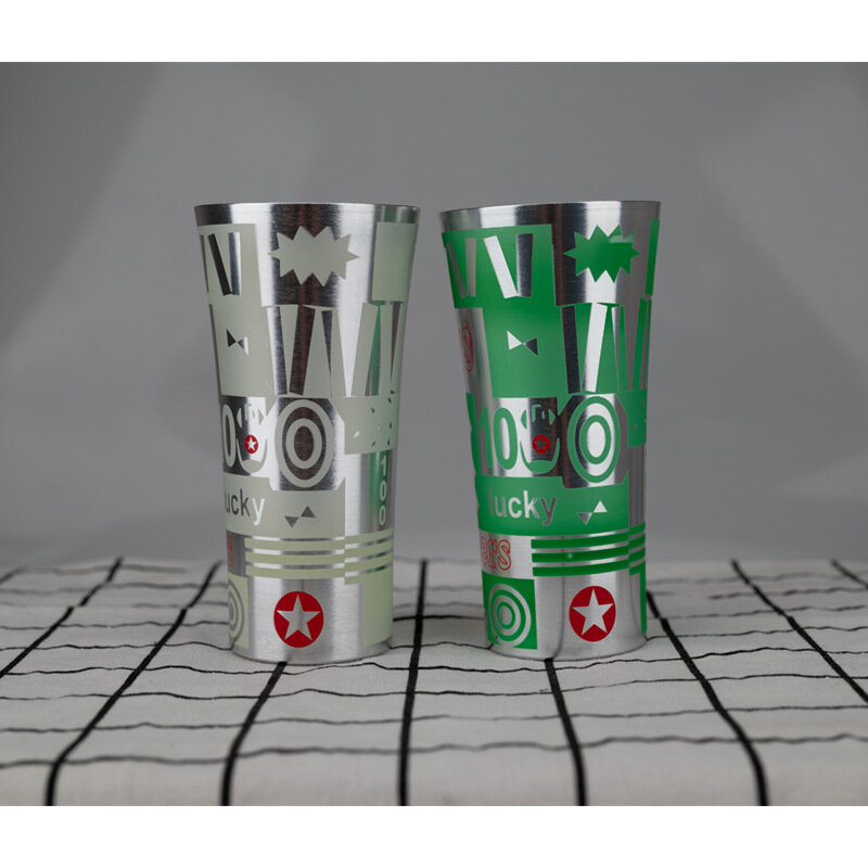 Интернет знаменитости цвет меняется глинозема Кубок холодной меняющейся алюминия пива стекла металла Колы холодный