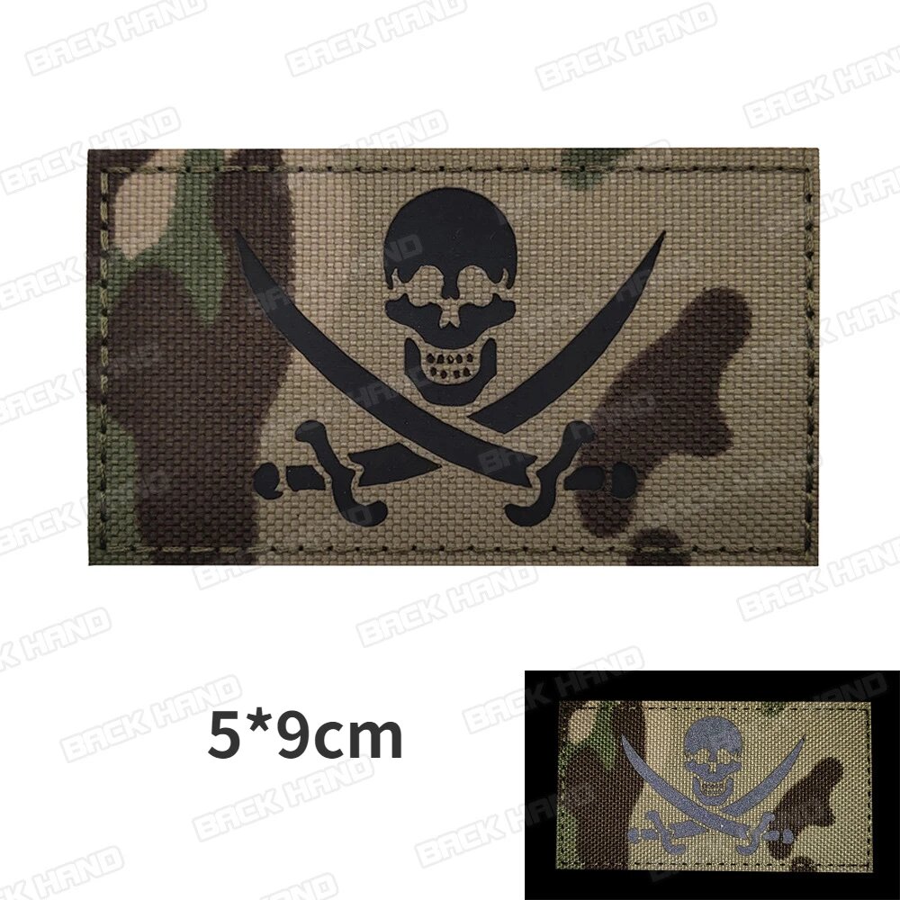 Тактический светоотражающий патч "Черная Борода" IR-M00220-6.5