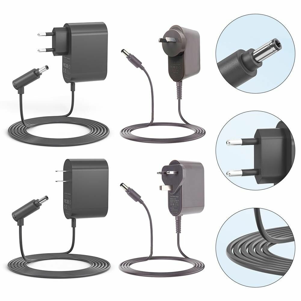 Новое зарядное устройство с серым индикатором 24V 17V 0.348A подходит для беспроводного пылесоса Dyson Dyson в Великобритании, Европе и Австралии