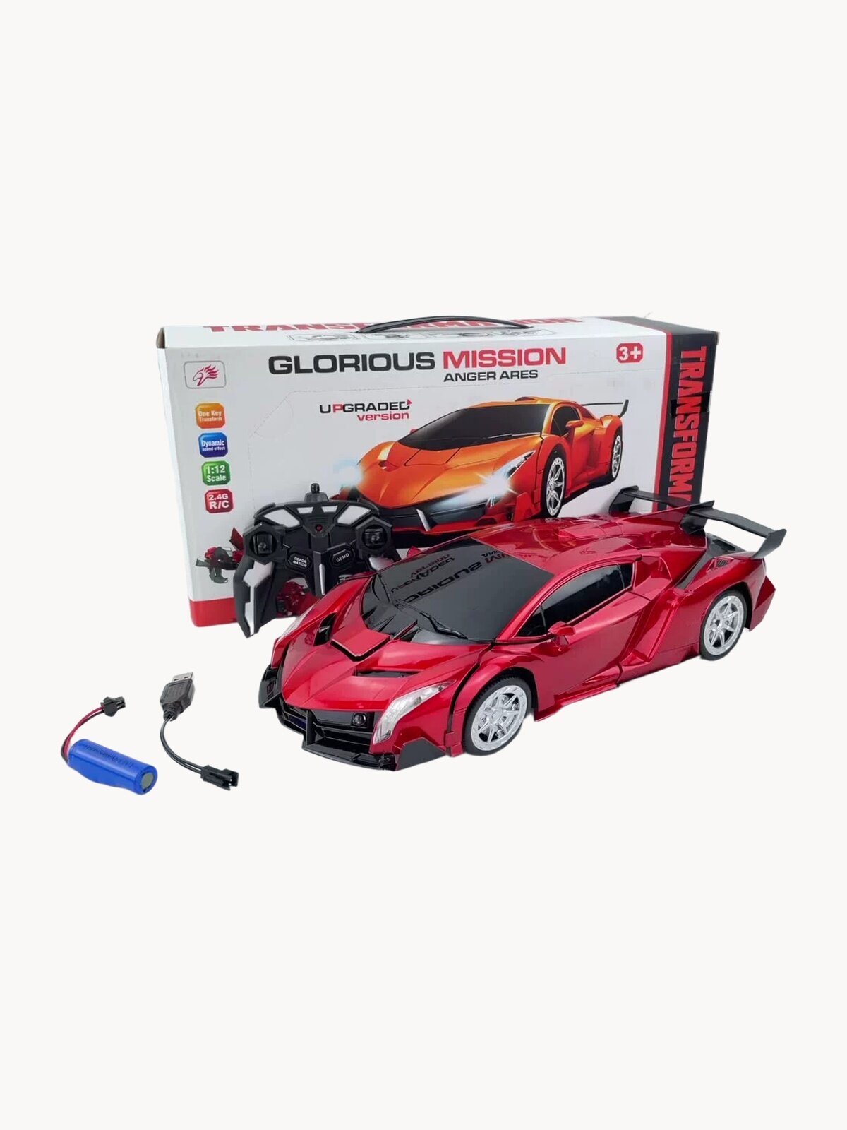 Машинка на пульте управления, машинка на радиоуправлении, робот трансформер на радиоуправлении