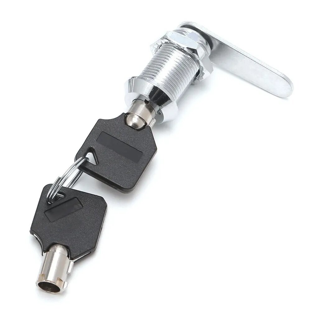 Трубчатый кулачковый замок ящика для дверного шкафа, почтового ящика, шкафа для/2 ключей 16-30 мм