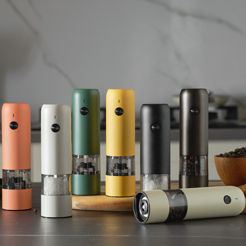 Горячая продажа USB электрической мельницы для перца, домашняя мельница для сычуаньского перца и морской соли, мельница для черного перца, оптовая скидка