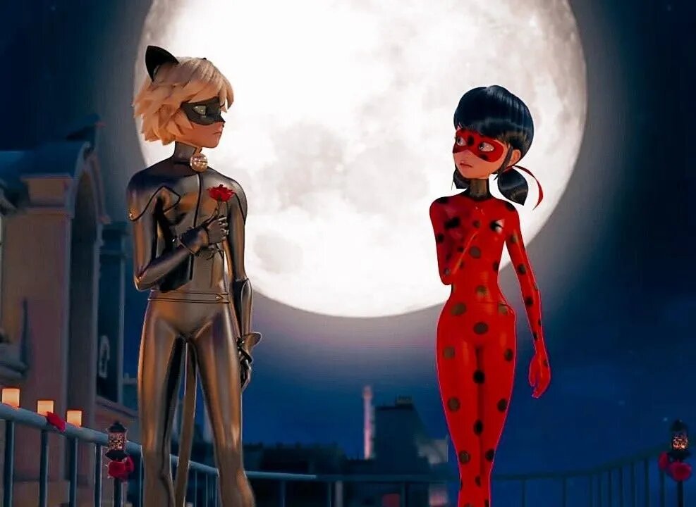 Алмазная Мозаика "Леди Баг И Супер-Кот" 40х50 См Алмазная Вышивка / Картина Стразами Подарков / Украшения