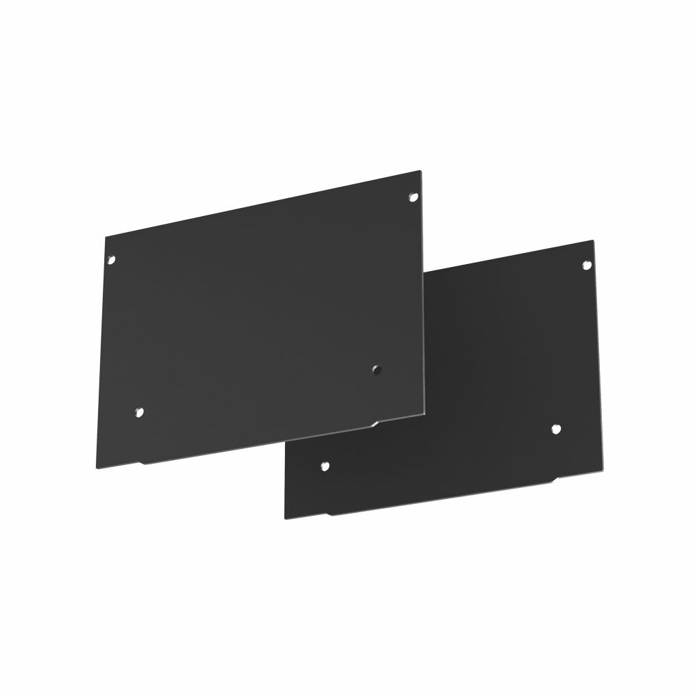 Заглушка Декоративная 2шт.+ 8 Саморезов для Профиля ALM-11681-PL-B-2M Maytoni ALM013EC-PL-B Черный.