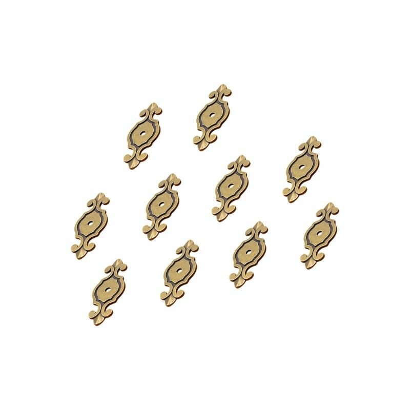 10 шт, задняя панель ручки шкафа-аксессуары из сплава 1 зеленая бронза