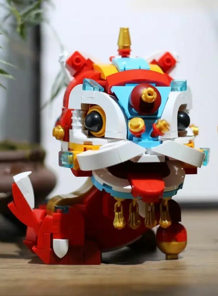 Конструктор 3Д JAKI Китайский дракон малыш, подвижные элементы, 359 деталей - JK5131