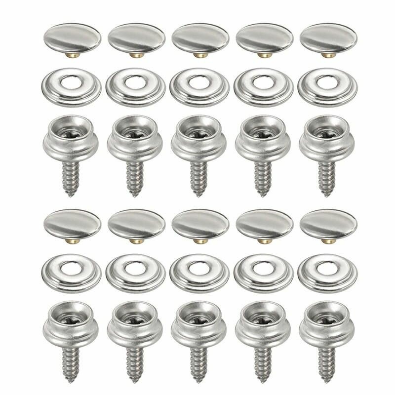 Комплект застежек-кнопок из нержавеющей стали, набор винтов для брезента, тент для морской лодки, инструменты, розетки, кнопки, аксессуары для автомобильного тента