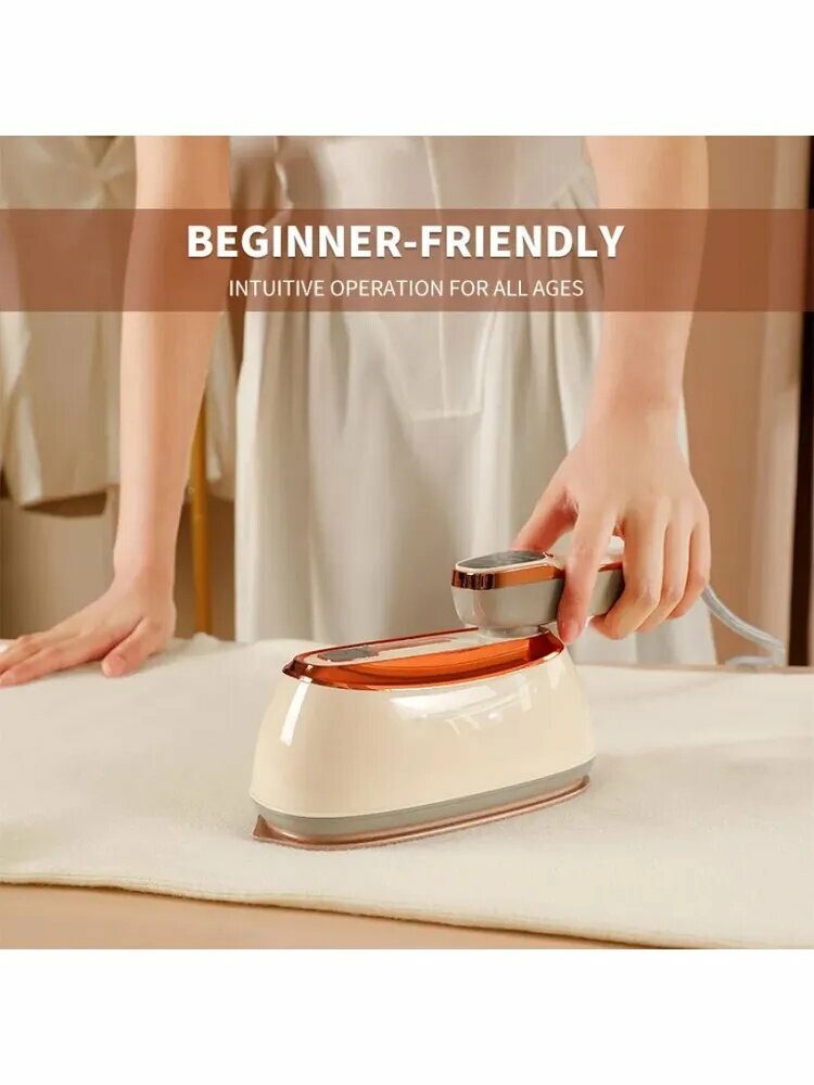 Гладильный пресс Портативная подвесная гладильная машина, 8 скоростей, резервуар для воды на 200 мл, портативная подвесная гладильная машина_2025-09171036p, белый