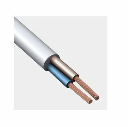 Провод высоковольтный Русский Свет ПВС, 2х1.5 мм2, 380 В, белый, 5 м