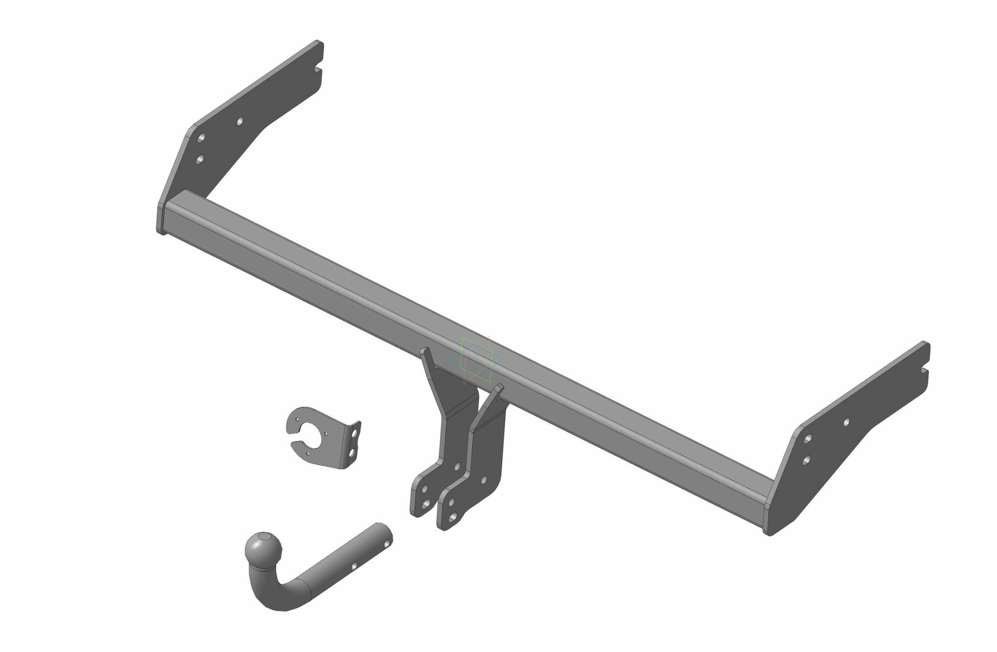 Фаркоп для УАЗ Пикап 2009-2015, 2015-, Карго, Профи, крепление шара на двух болтах Трейлер.3210