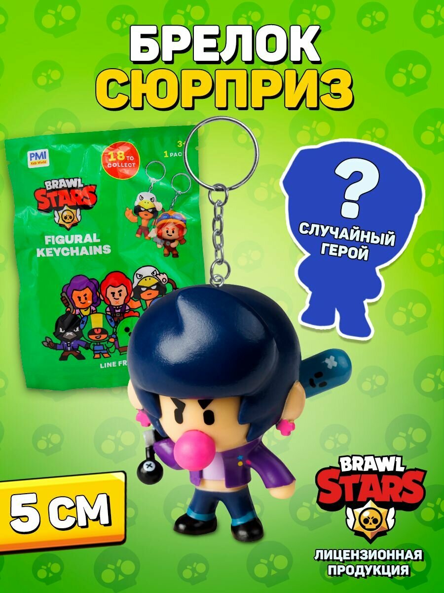 Брелок Brawl Stars/ обвес на сумку Бравл Старс 1 шт
