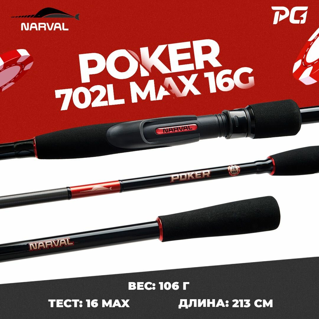 Спиннинг Narval Fishing Poker 702L max 16g Ex-Fast