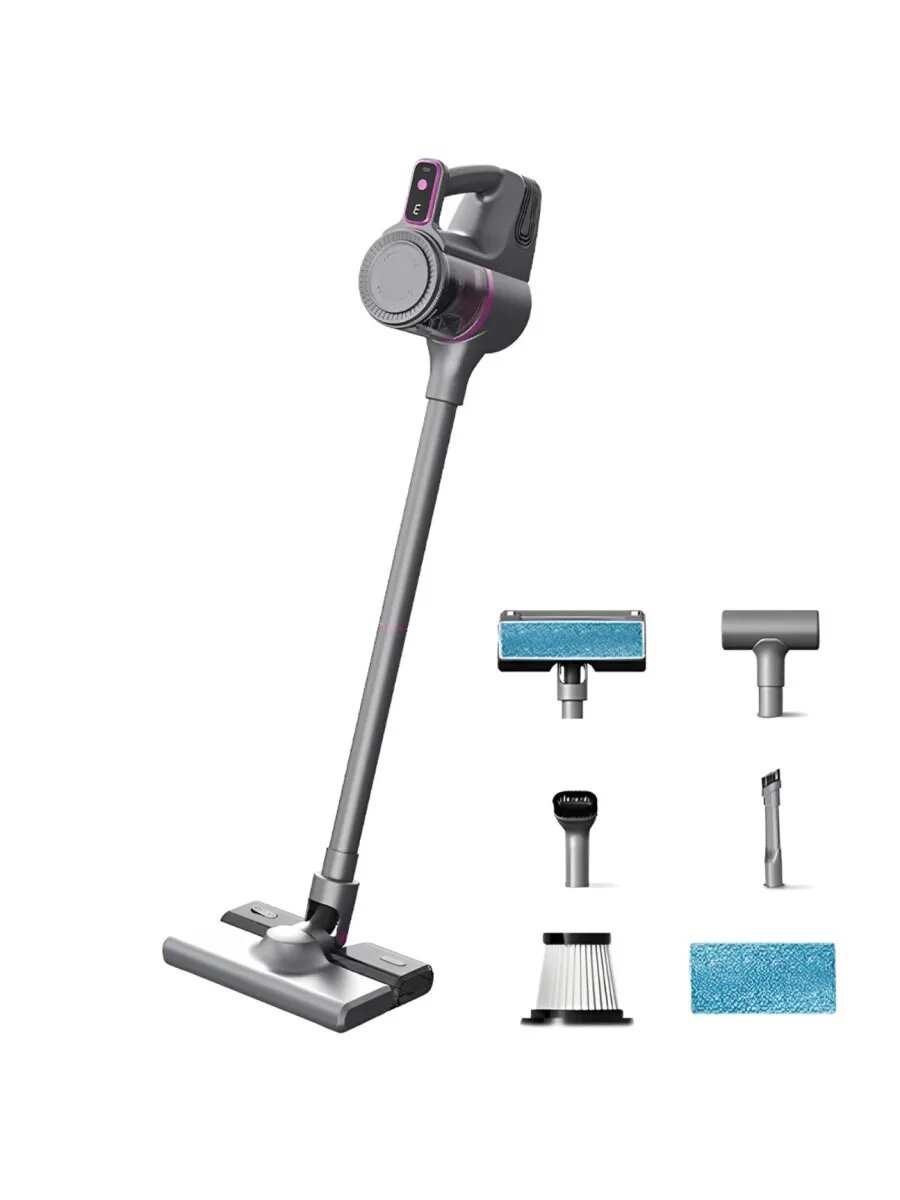 Беспроводной вертикальный моющий пылесос