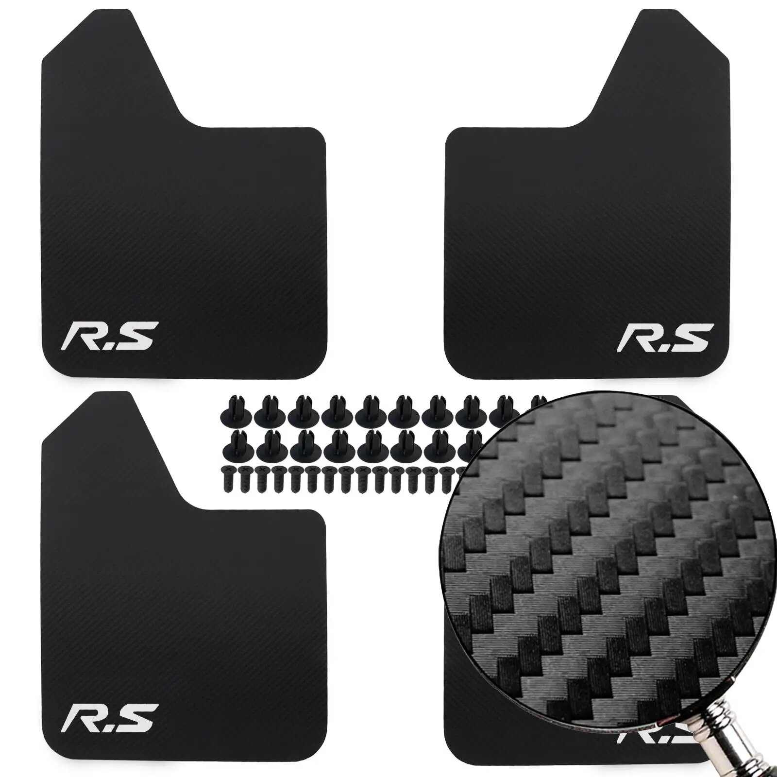 Брызговики для Subaru Impreza WRX STI XV BRZ Scion FR-S Forester SF SG SH SJ SK XT 4pcs-Black-RS