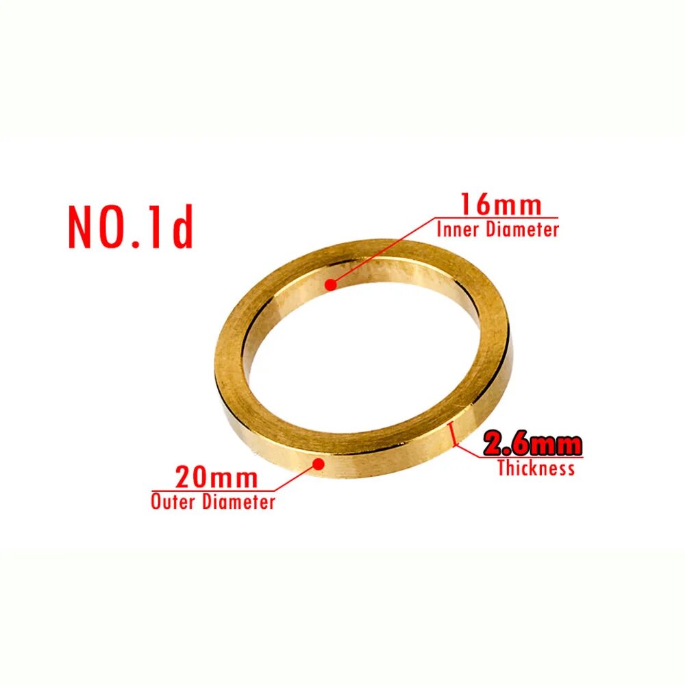 Z-LION Адаптеры для алмазных дисков 20/22.23/16 мм медные 3 шт. No.1d 20-16mm