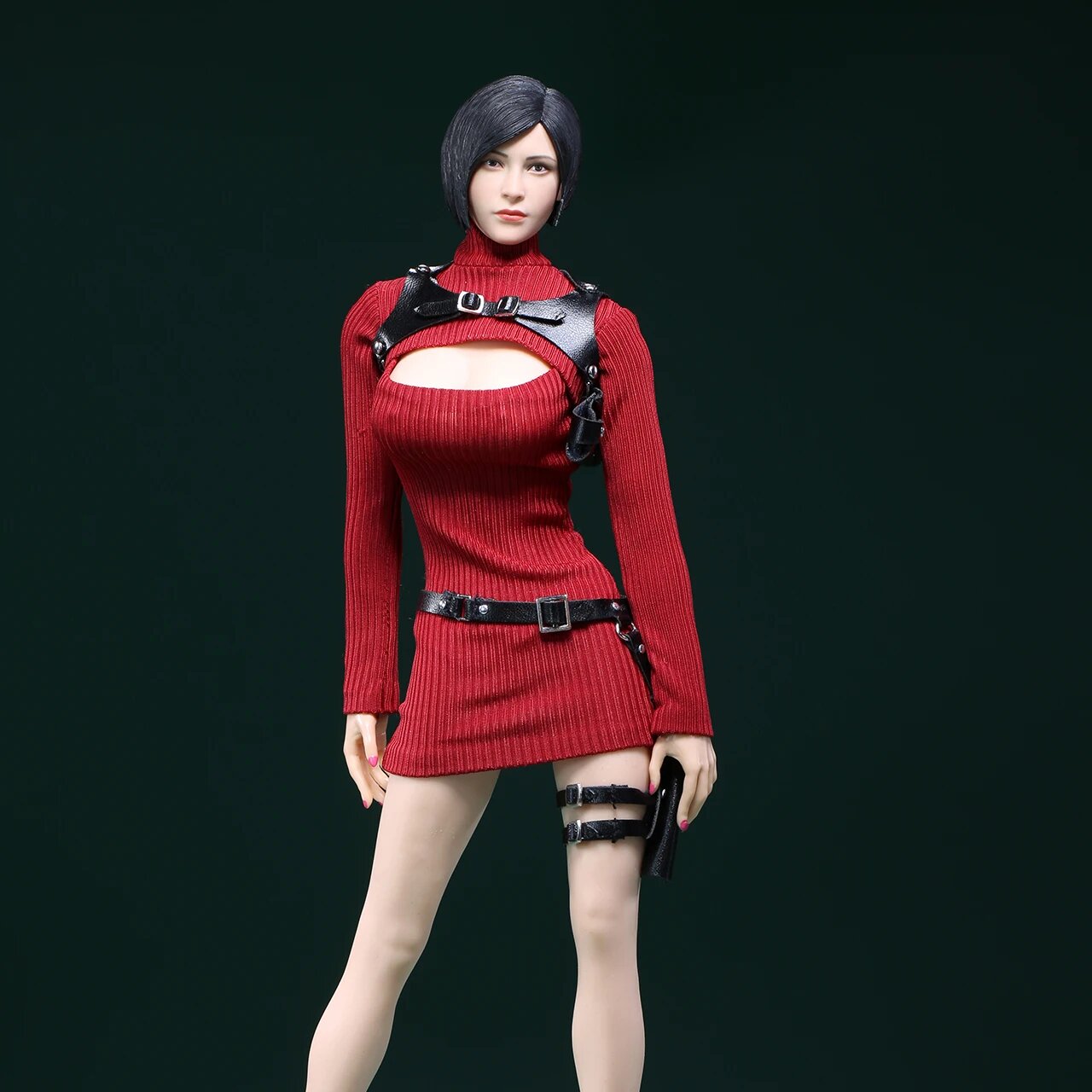 Красный свитер с кобурами для 12-дюймовой фигуры Ада Вонг Красный, A Clothes holster