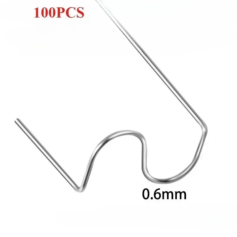 100 шт. S волнистые скобы, пластиковый сварочный бампер, паяльник, горячий пластиковый Style V