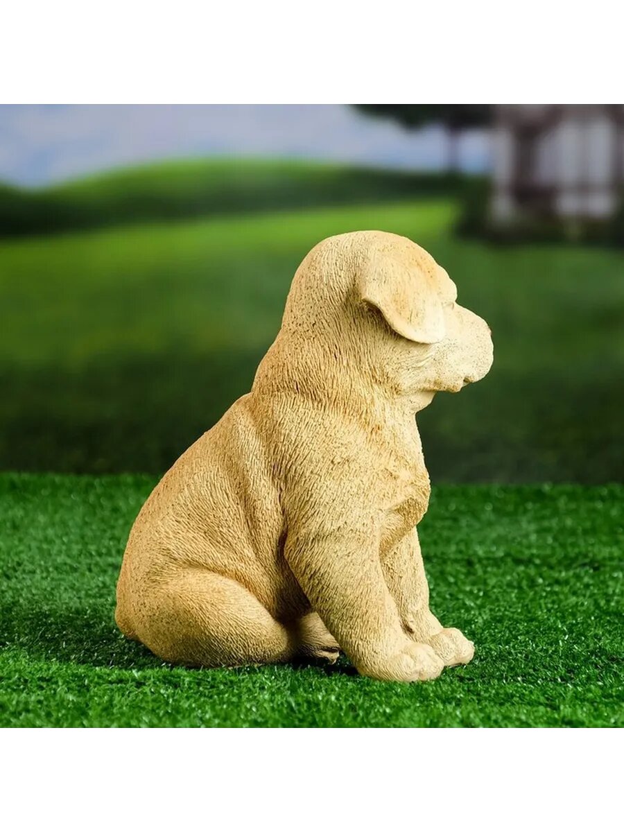 Очаровательная садовая фигура Щенок Лабрадор