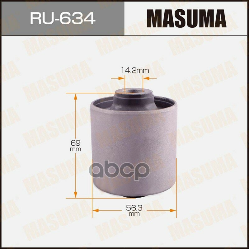 Сайлентблок зад. верх. продольной тяги! Toyota Land Cruiser/Lexus LX570 07> Masuma арт. RU-634