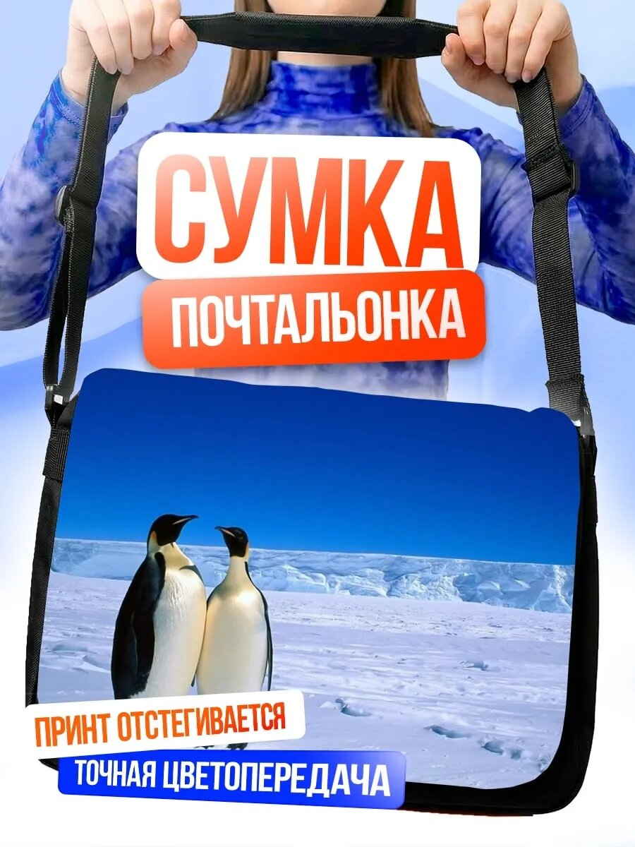 Сумка Два пингвина на льду