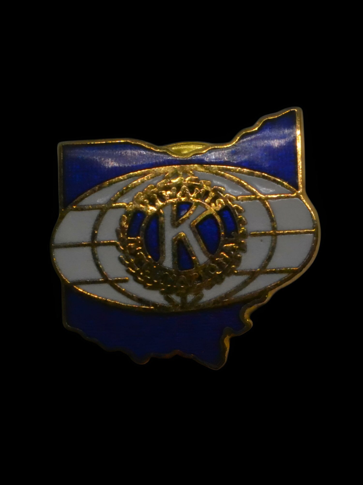 Фрачный Знак "Kiwanis International, штат Огайо", тяжёлый металл, эмаль, цанга