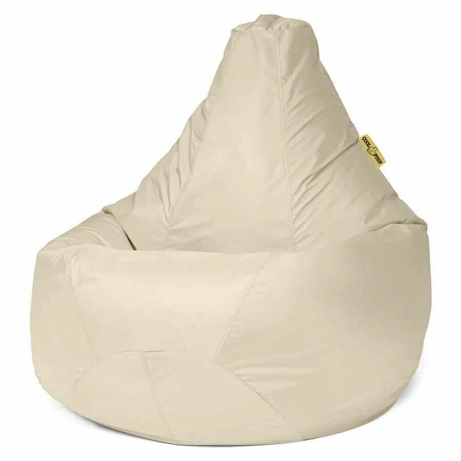 COOLPOUF Кресло-мешок Груша, Дюспо, Размер XXL, кремовый