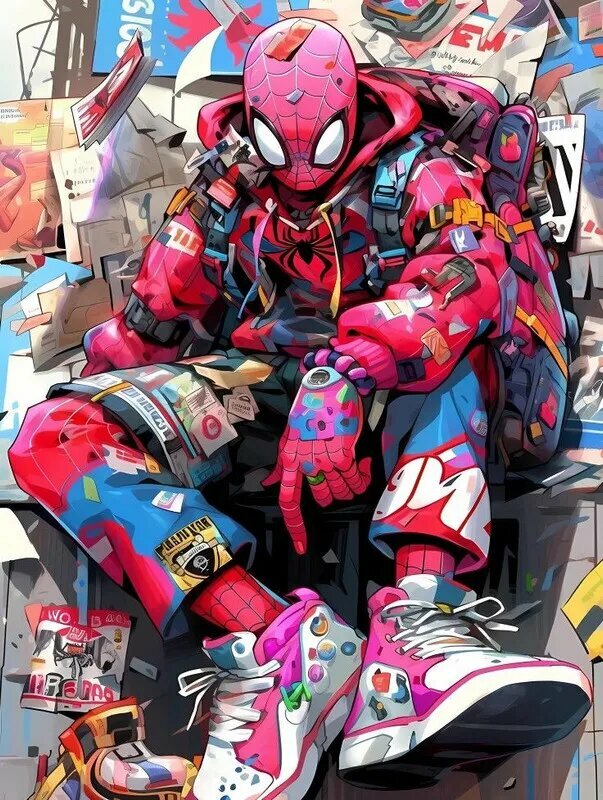 Деревянные пазлы 1000 элементов, подарочная упаковка,50x75cm, Фильм Marvel "Человек-паук", подарочный набор для взрослых, продвинутый уровень сборки 5-10.