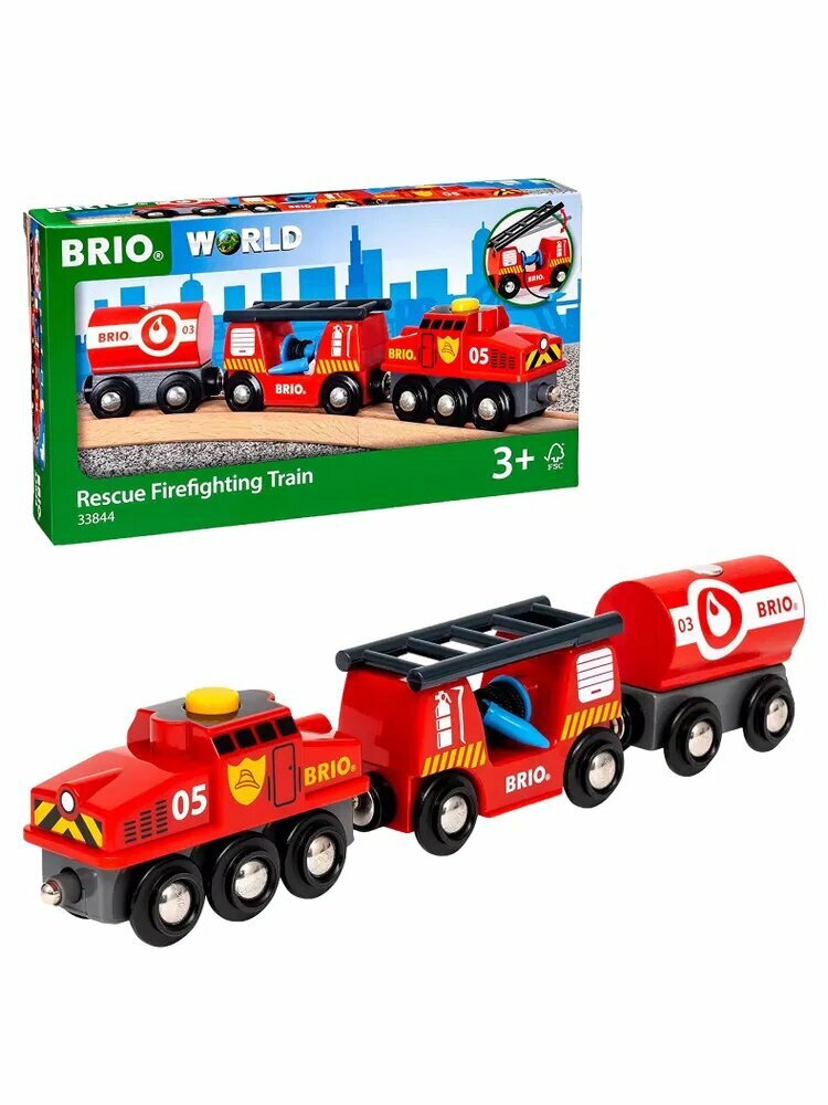 BRIO Пожарный поезд -33844