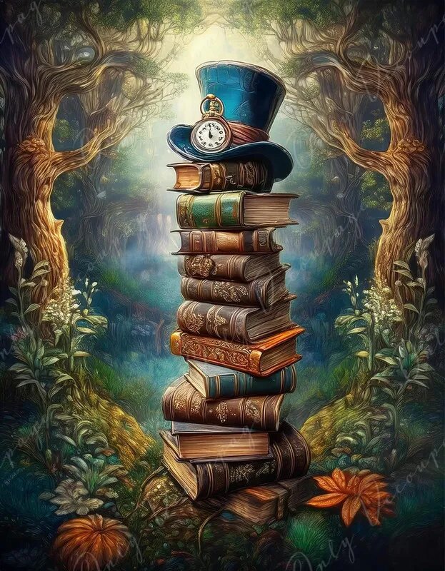 Деревянные пазлы 1000 элементов, подарочная упаковка,50x75cm, Alice in Wonderland/Алиса в стране чудес, подарочный набор для взрослых, продвинутый уровень сборки 5-10.