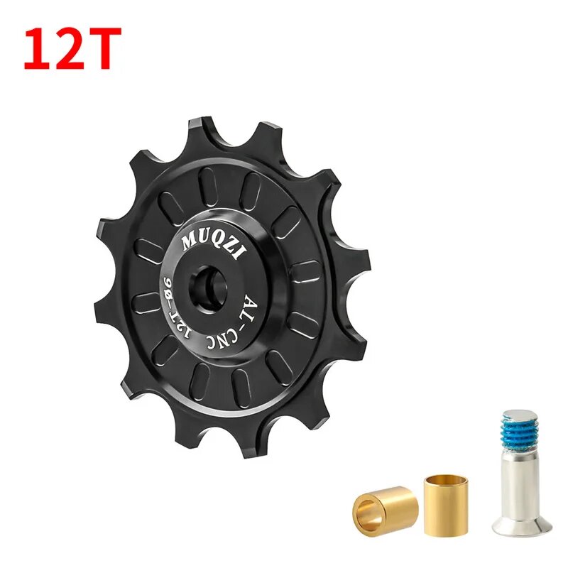 MUQZI Ролики заднего переключателя 12T Black