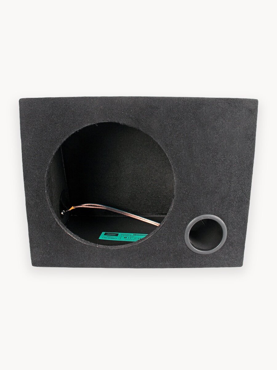 Корпус сабвуфера, 12-34 л, полутрапеция, с фазоинвертором, чёрный