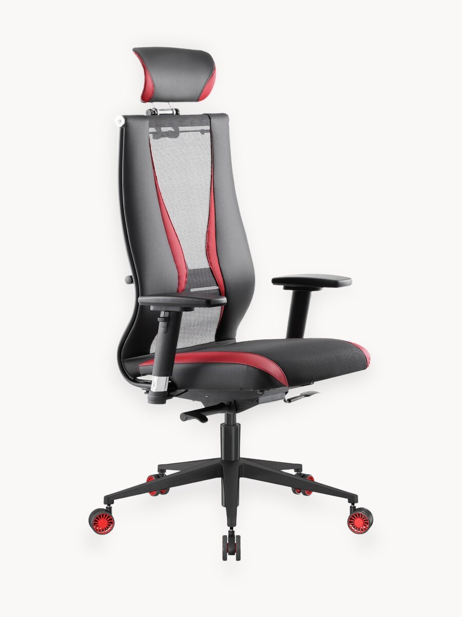 Кресло компьютерное игровое SynchroSit 10 B2-170D/M24. B11 Черный-Красный