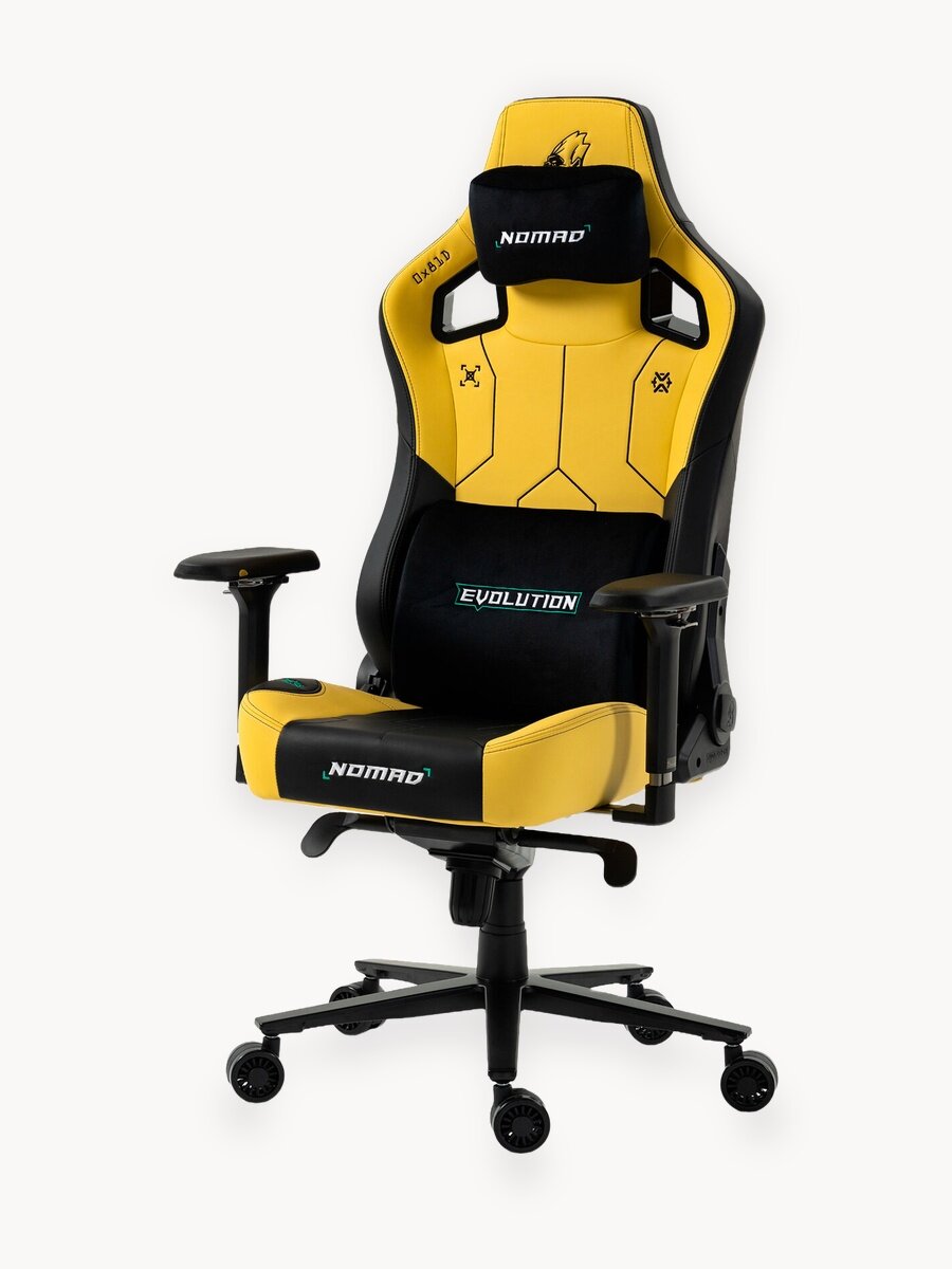 Кресло компьютерное игровое EVOLUTION NOMAD PRO Cyberpunk Core, мультиблок, 4D-подлокотники, экокожа EPU