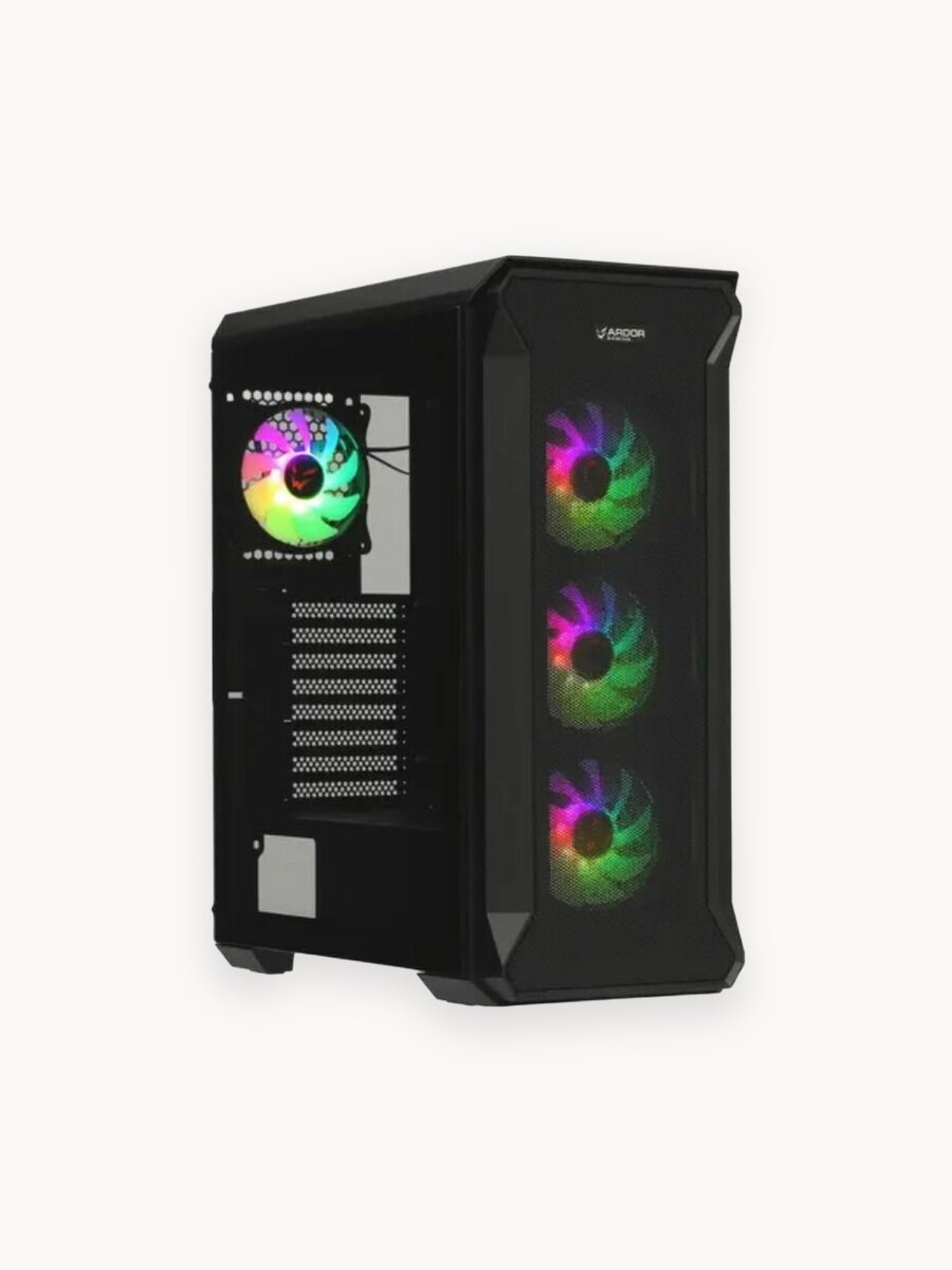 Корпус для пк, корпус для компьютера, ARDOR GAMING Rare M2 ARGB, черный