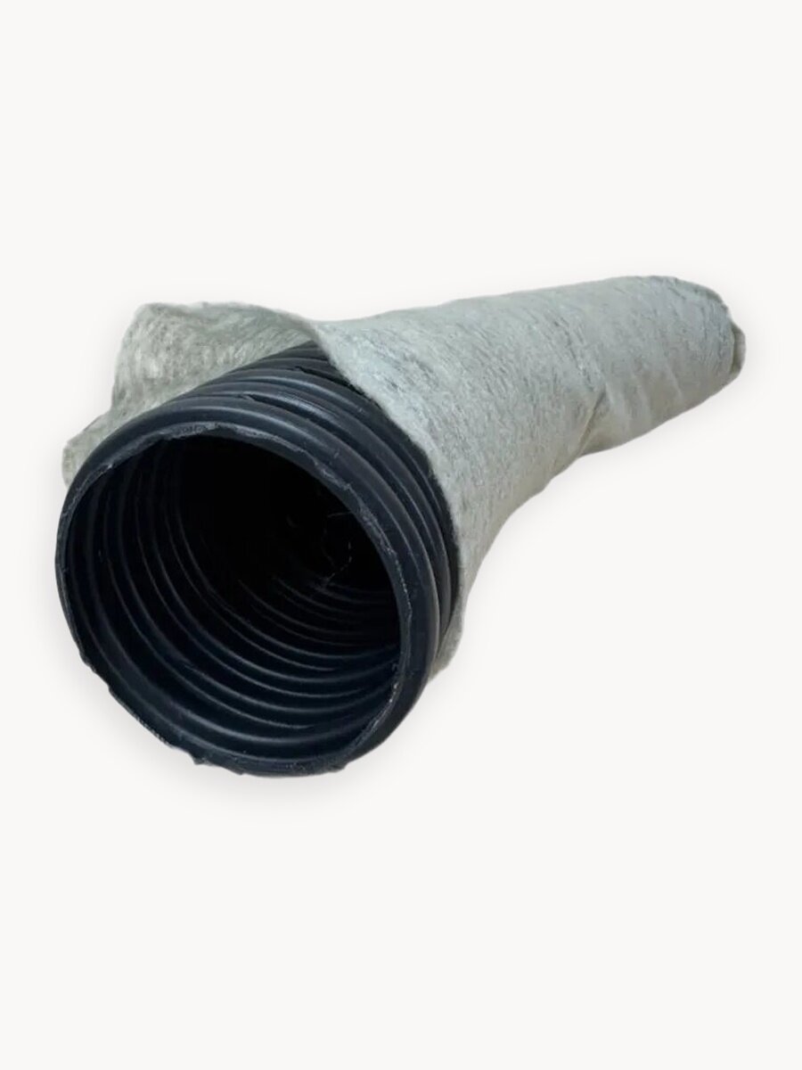 Дренажная труба 63мм в геотекстиле с перфорацией бухта 50 метров SN4