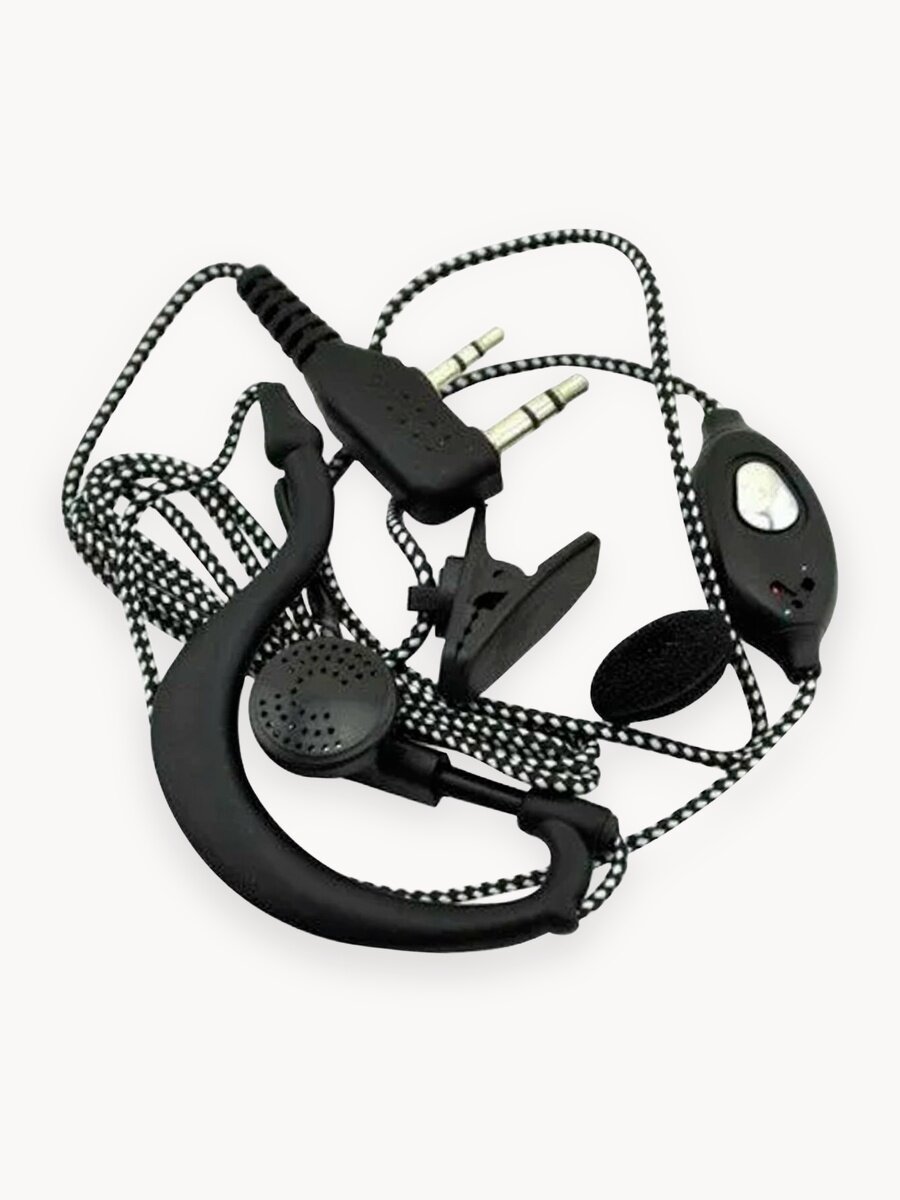 Гарнитура MoDBAS для рации Baofeng, Retevis, Kenwood, Грифон, TurboSky. Наушник и микрофон для радиостанций баофенг